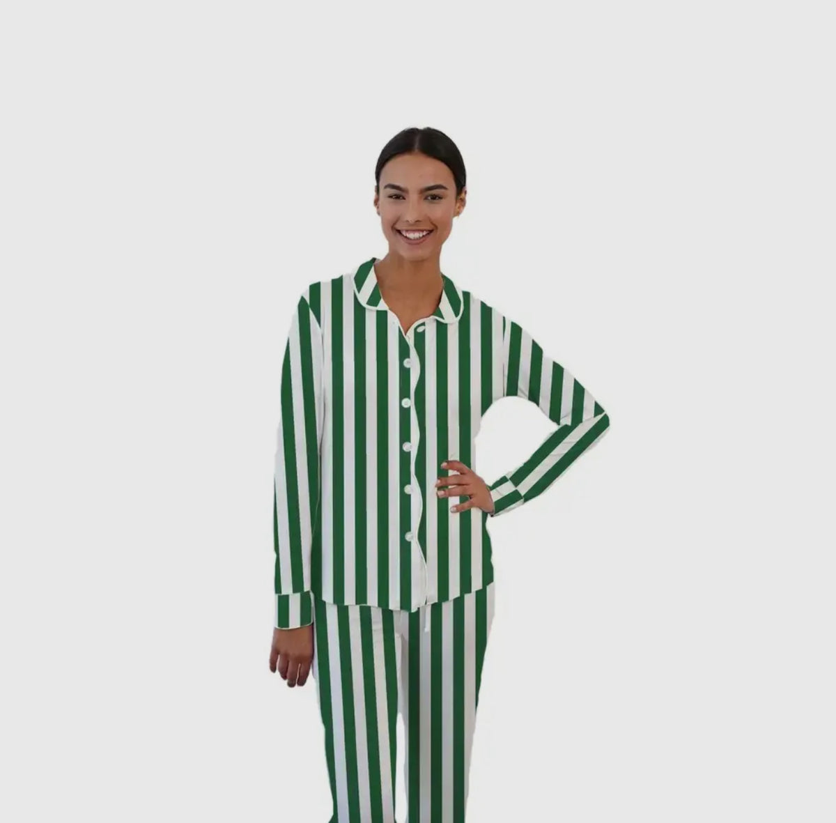 Green Stripe Pajama Pant Set – Oh Yeah Boutique