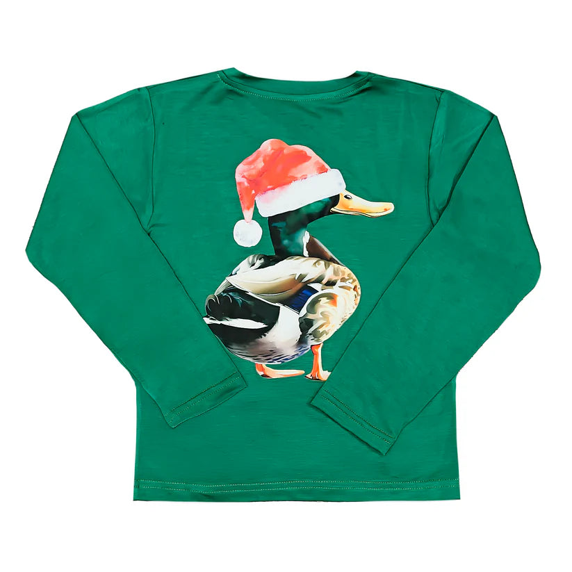 Boys' Santa Mallard Long Sleeve Shirt – Oh Yeah Boutique